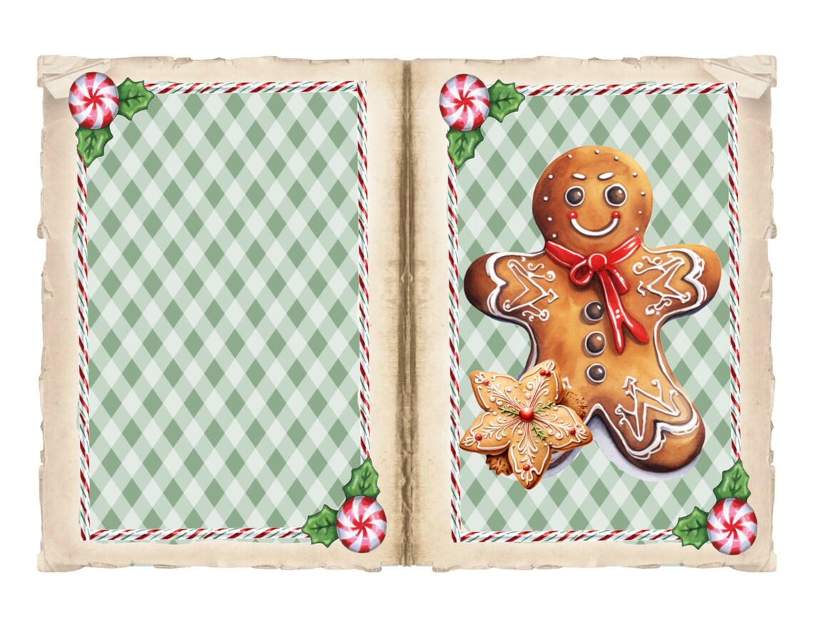 Gingerbread Printables - Etsy