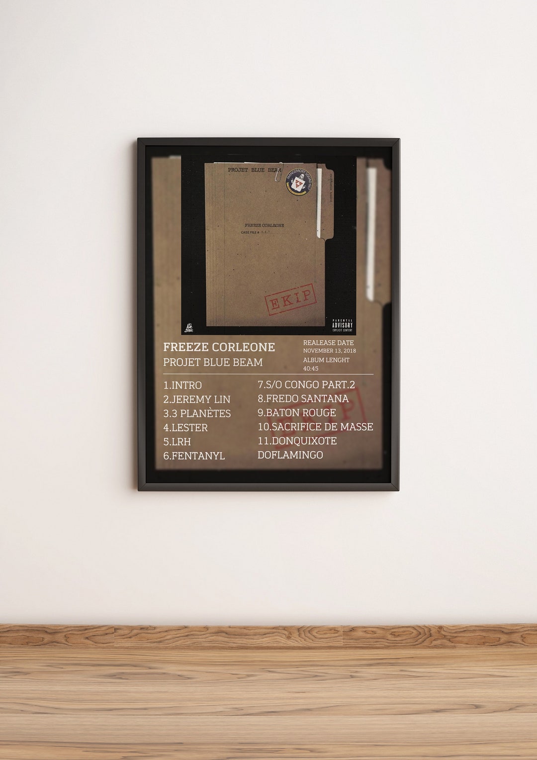 Rap Frame I Album Freeze Corleone blue Beam Project, US Rap, French Rap ...