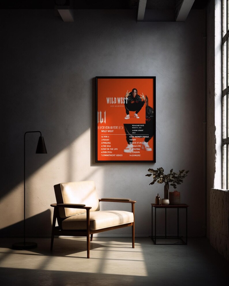 Rap Frame I Album Central Cee wild West, US Rap, French Rap, Frame ...