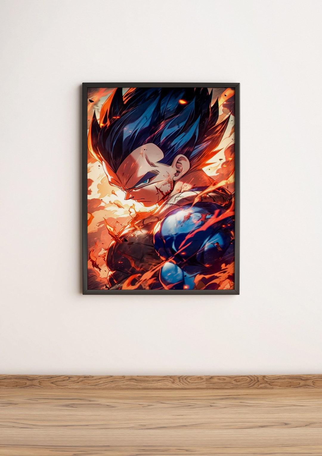 Manga Decoration Frame Dragon Ball Z Vegeta - Etsy