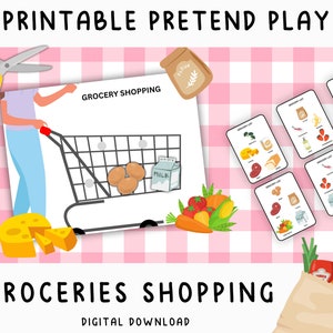 Grocery Shop, Pretend Play, Preschool Printable, Toddler Activity ...