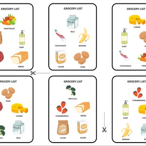 Grocery Shop, Pretend Play, Preschool Printable, Toddler Activity ...