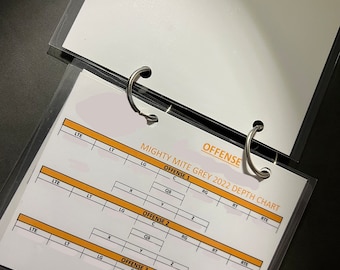 Football Depth Chart Template - Etsy