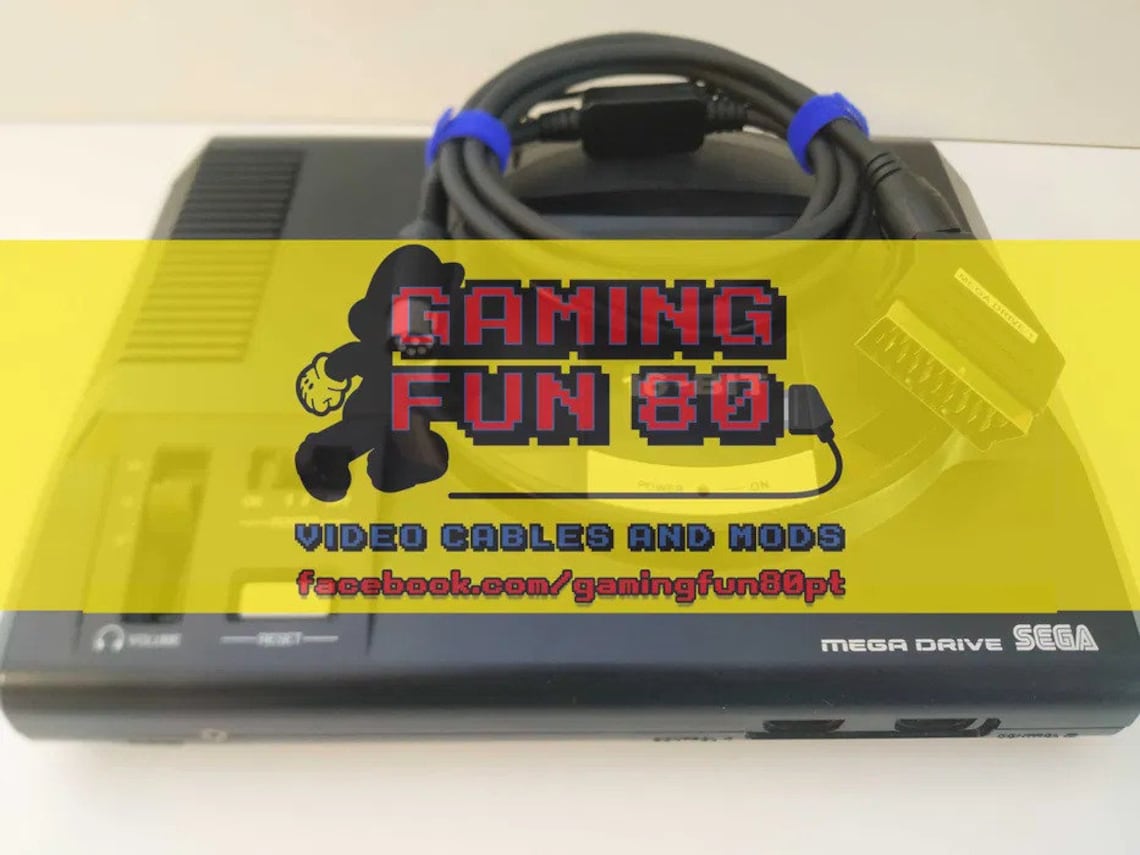 Sega Mega Drive 1 - Scart Cable RGB Csync Stereo - Etsy