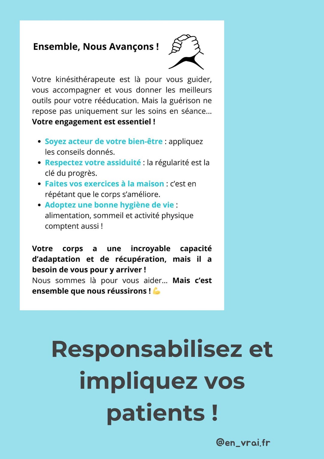 Motivation and Commitment Poster in Physiotherapy Digital File - Etsy