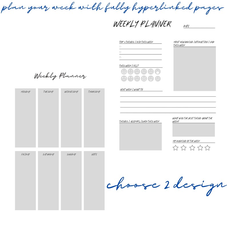 2023-2024 Multi Digital Planner Daily,monthly,weekly,yearly Planner PDF ...