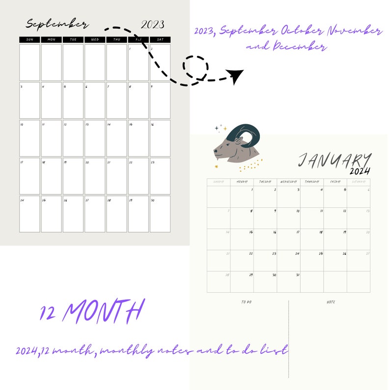 2023-2024 Multi Digital Planner Daily,monthly,weekly,yearly Planner PDF ...