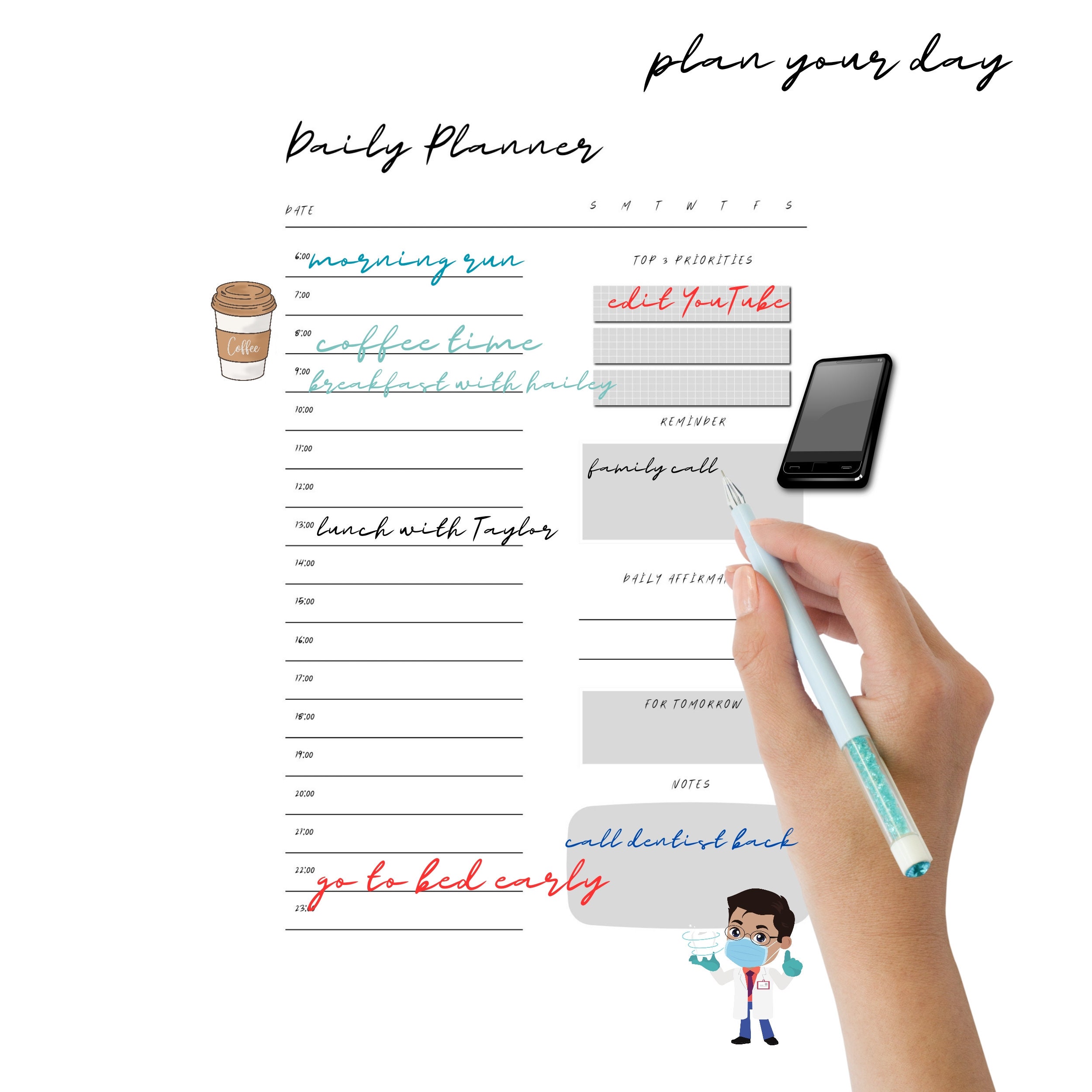 2023-2024 Multi Digital Planner Daily,monthly,weekly,yearly Planner PDF ...