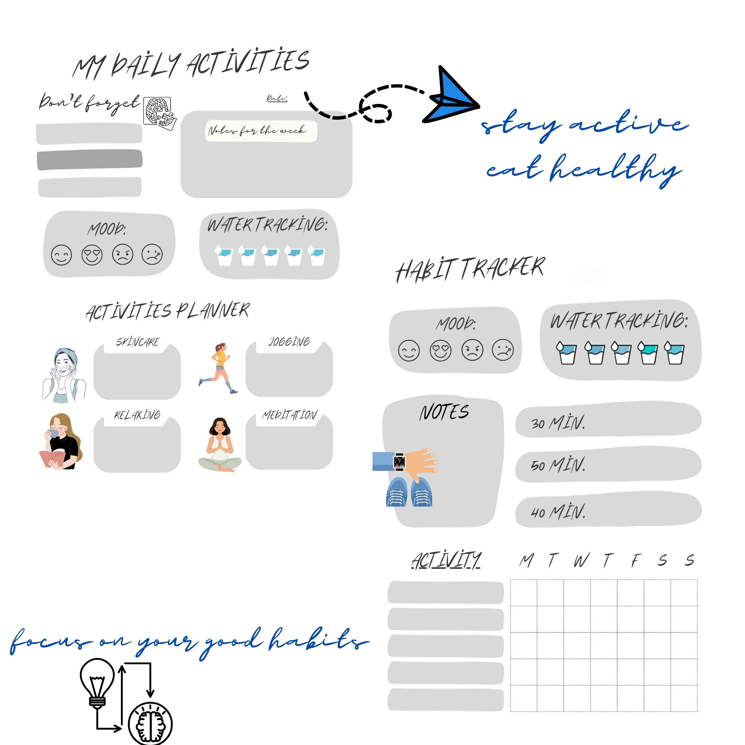 2023-2024 Multi Digital Planner Daily,monthly,weekly,yearly Planner PDF ...