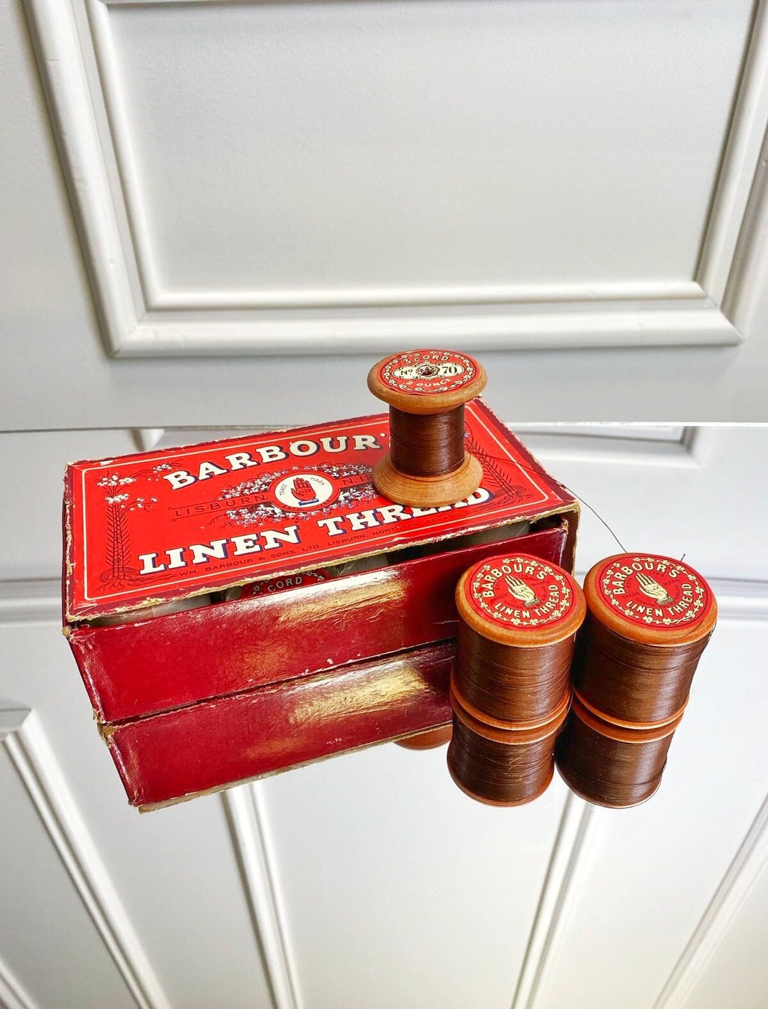 Vintage Barbour's Linen Thread - Etsy