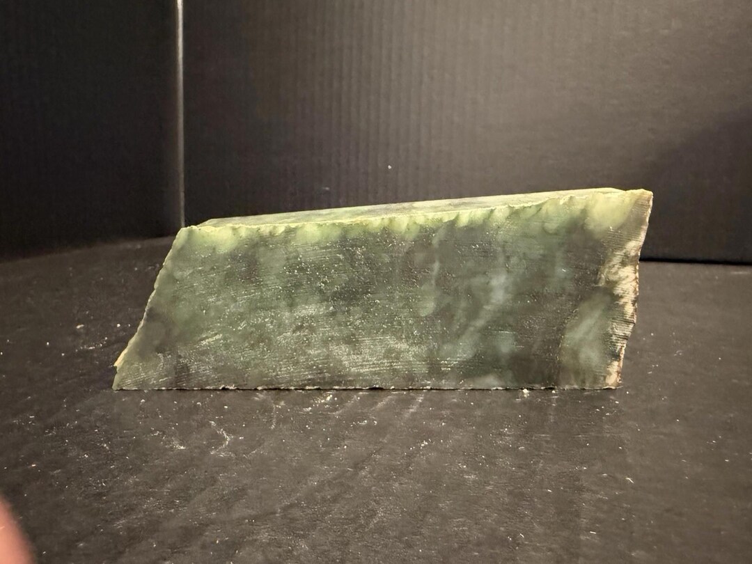 1.8 Lb Polished Green Jade/serpentine Slab – Lapidary, Carving, or ...