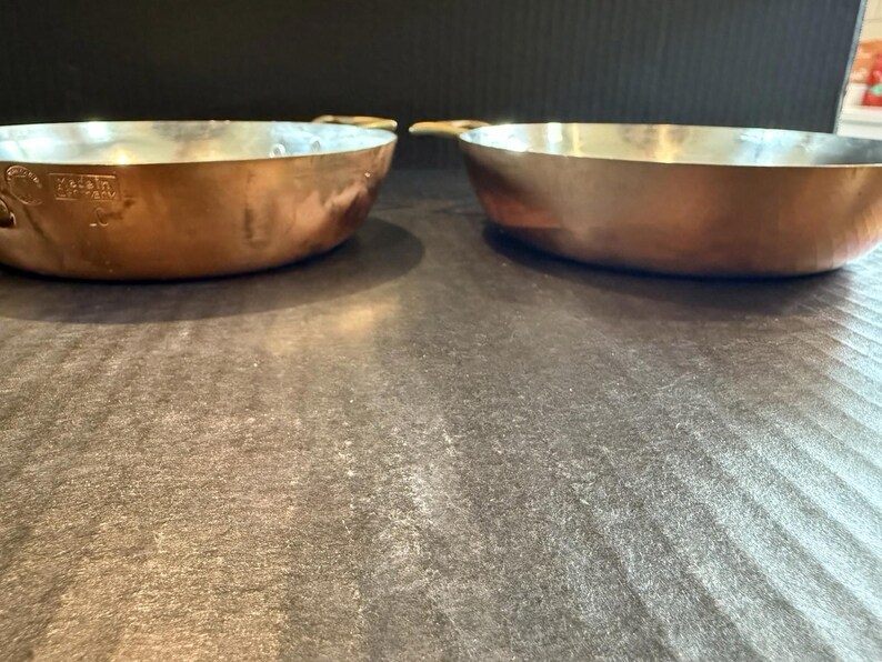 Pair of Vintage Copper Sauté Pans – German Tin-lined Christian Wagner ...