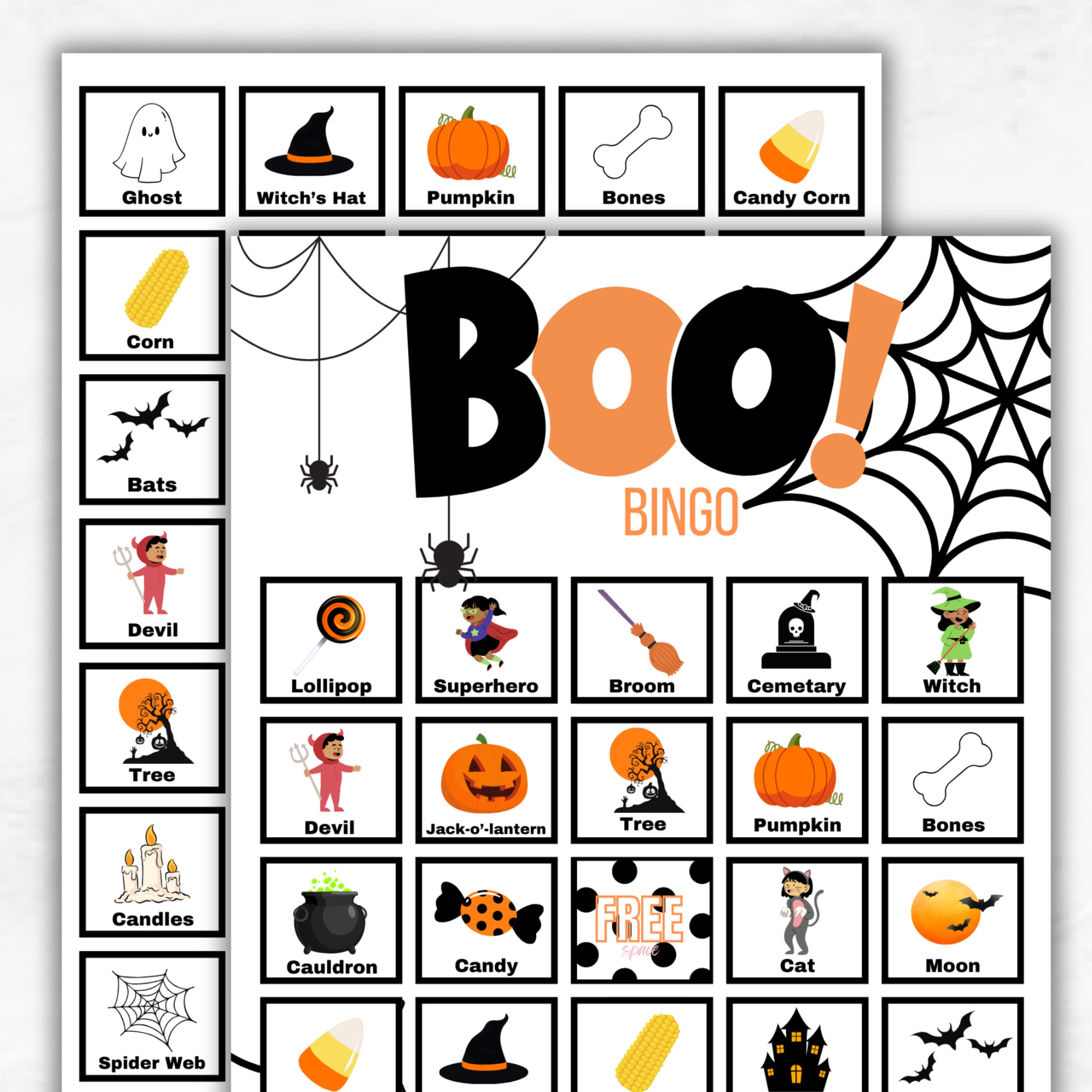 Halloween Bingo, 30 Different Cards, Instant Download for Teachers or ...