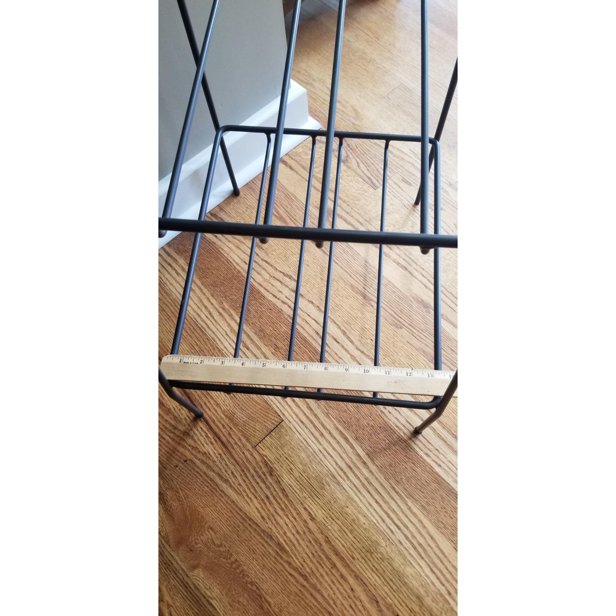 Vintage Tall Longaberger Black Wrought Iron 3-tier Bin Basket Stand ...
