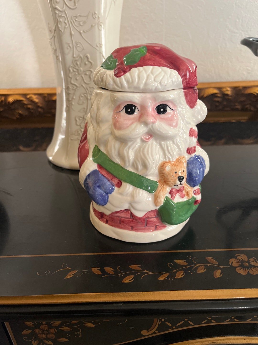 Ceramic Holiday Cookie Jar - Etsy