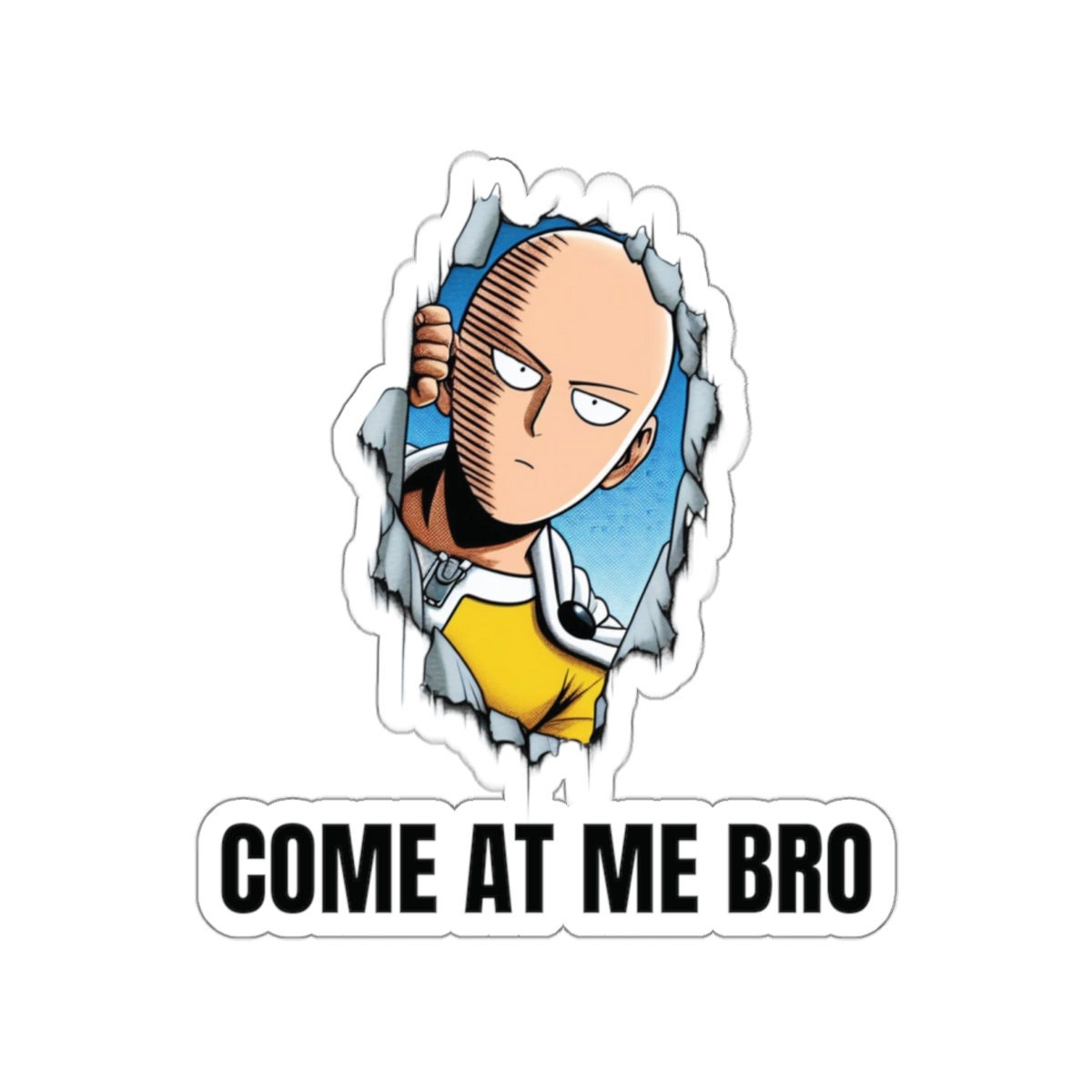 Saitama Sticker One Punch Man Sticker Anime Manga Decal - Etsy