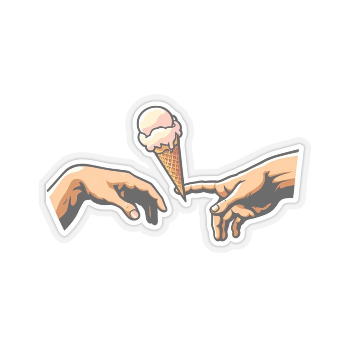 Creation of Adam Sticker Renaissance Art Decal Michelangelo - Etsy