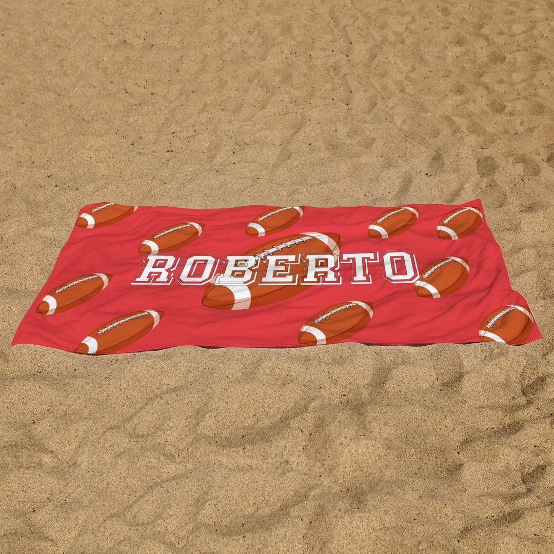 Custom Sports Name Beach Towel,personalized Football Basketball Pool ...
