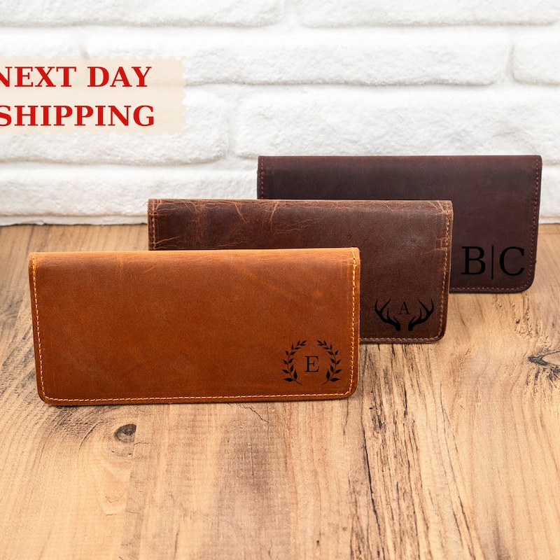 Long Leather Wallet - Etsy