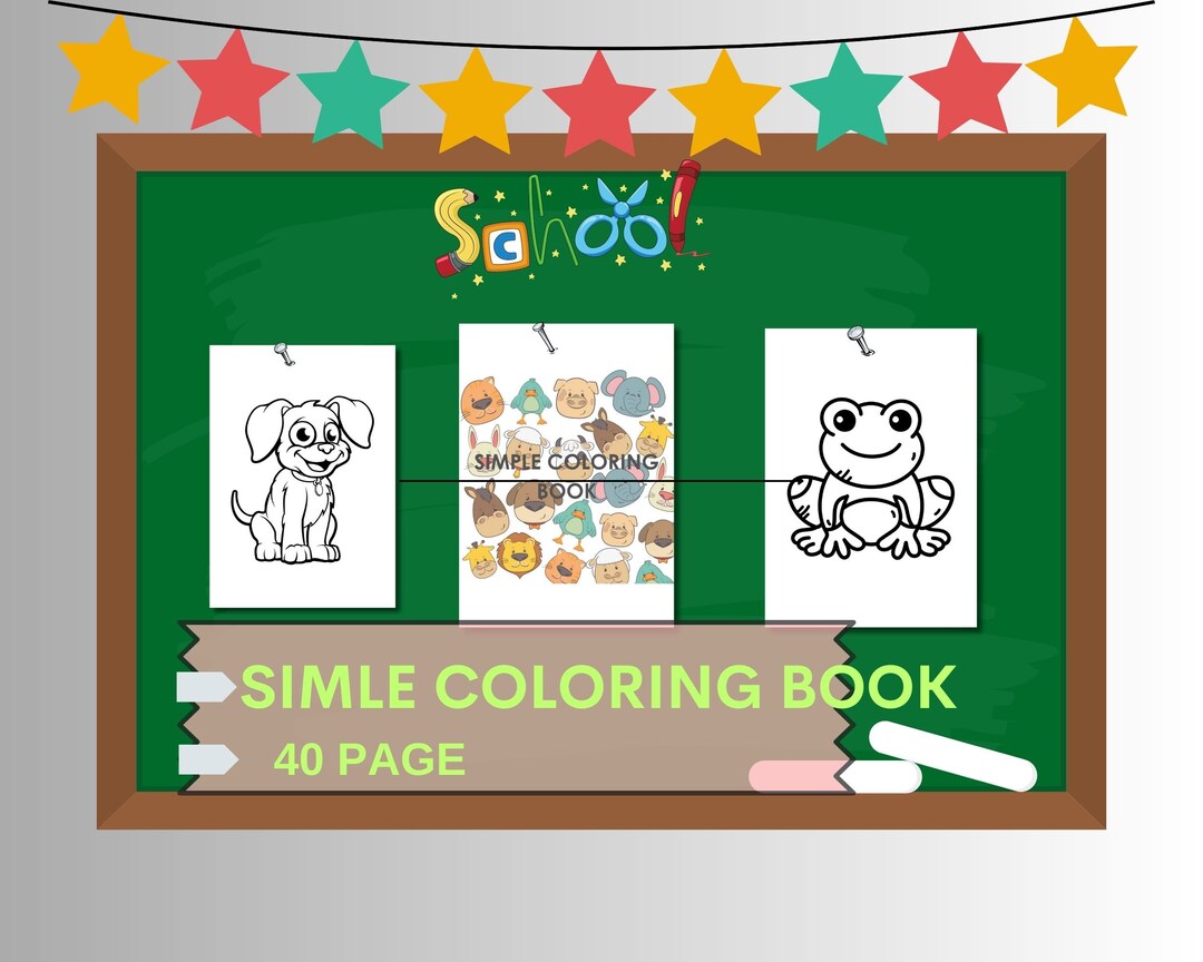 SIMLE COLORING BOOK - Etsy