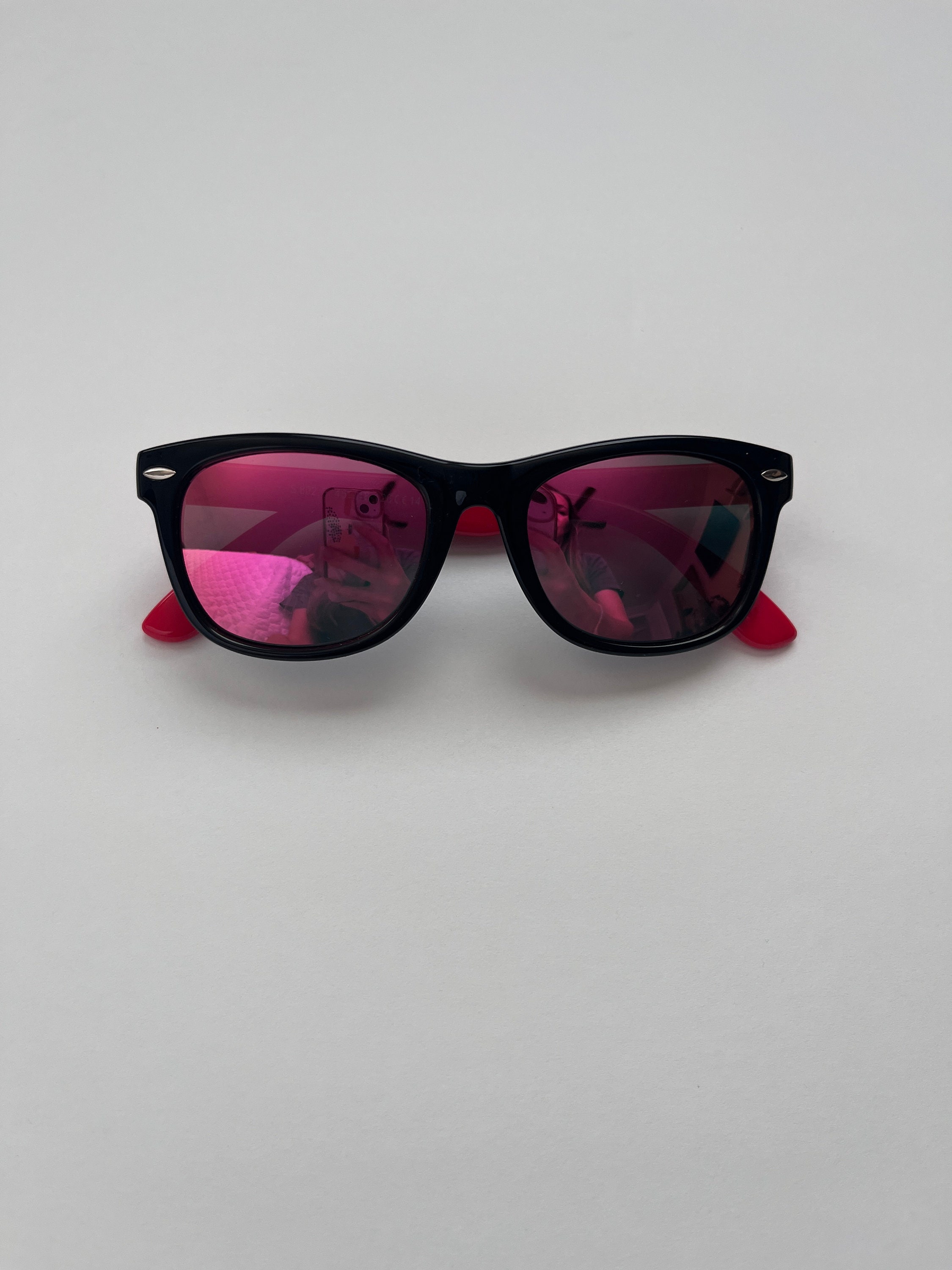Black and Red Ray-ban Design Kids Sunglasses - Etsy