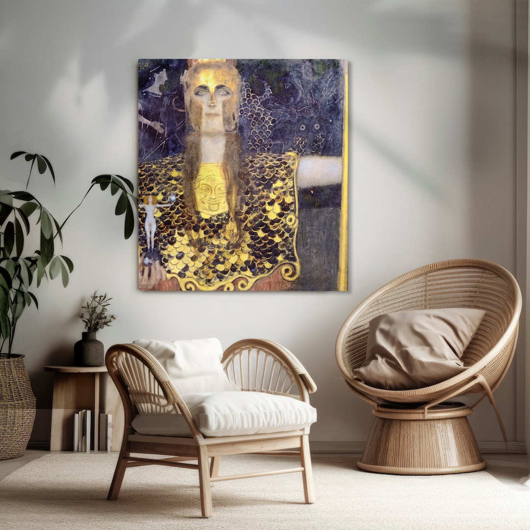 Gustav Klimt's Pallas Athena (1898) Famous Painting, Canvas or Poster ...