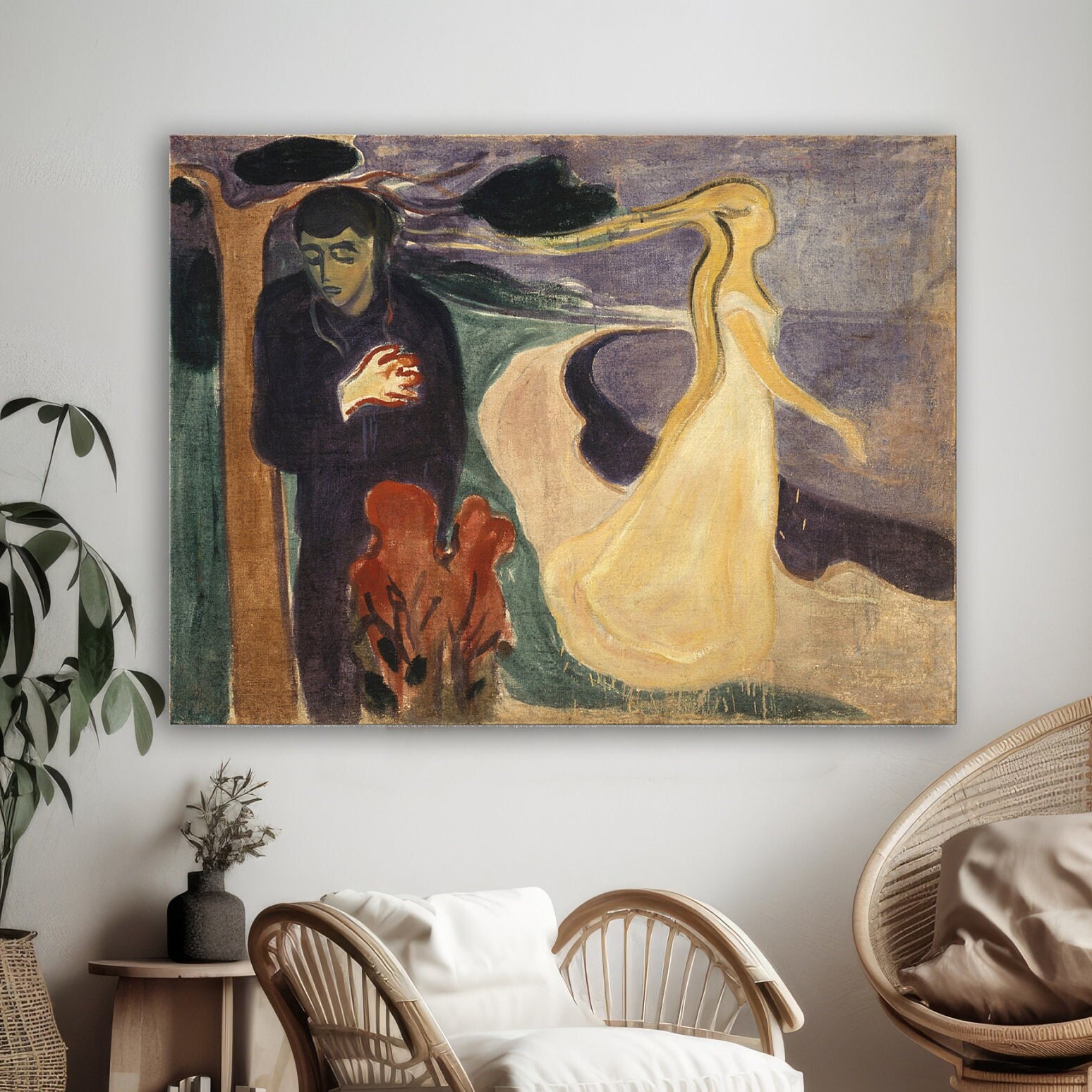 Separation by Edvard Munch, Famous Oil Painting Reproduction, Classic ...