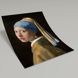 Girl With a Pearl Earring by Johannes Vermeer Canvas Art Reproduction ...