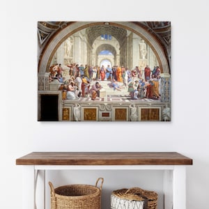 Raphael's the School of Athens (1511) Famous Oil Painting Reproduction ...