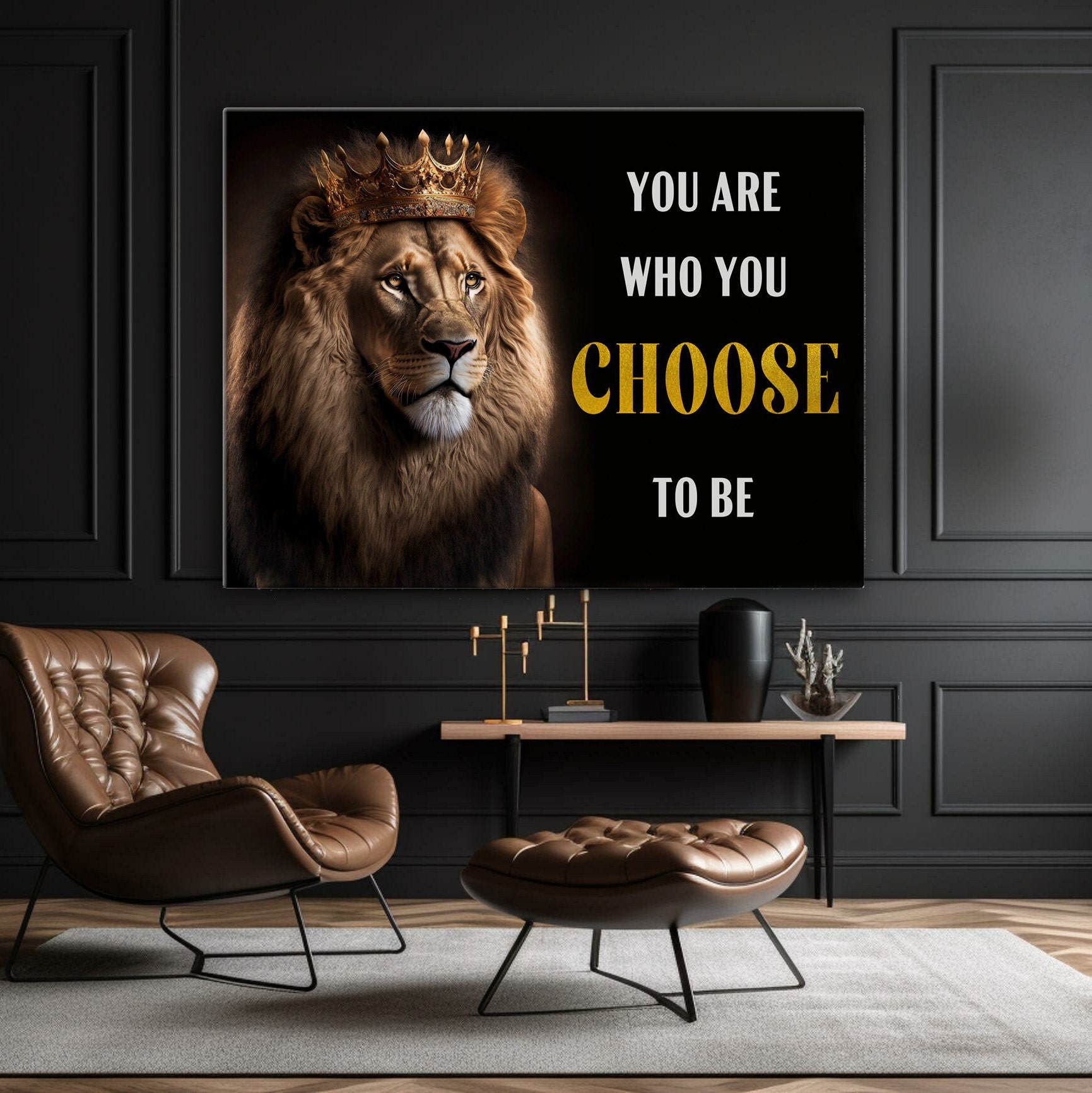 LION Motivational Quotes You Are Who You Choose to Be Motivational Lion ...
