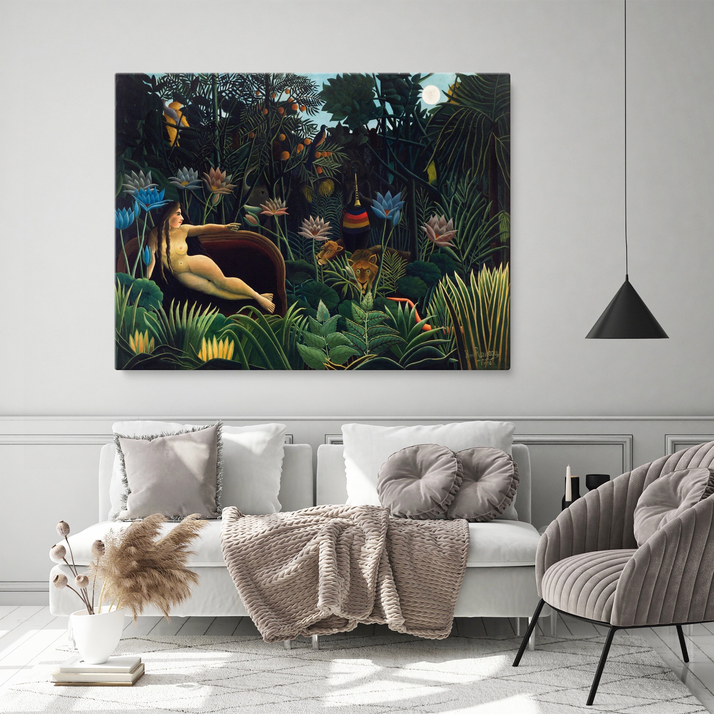 Henri Rousseau's the Dream (1910) Famous Oil Painting Reproduction ...