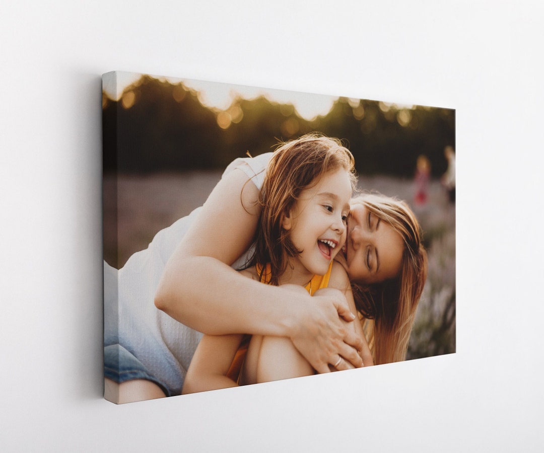 Family Picture to Canvas, Beach Picture Print, Gift for Mom, Custom ...