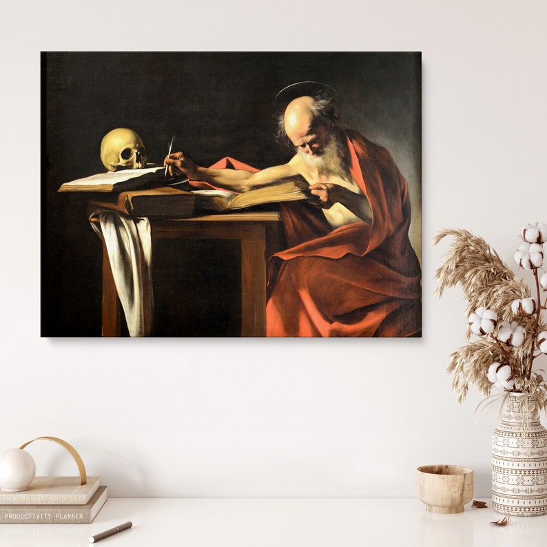 Saint Jerome Writing by Caravaggio, Caravaggio Art, Memento Mori by ...