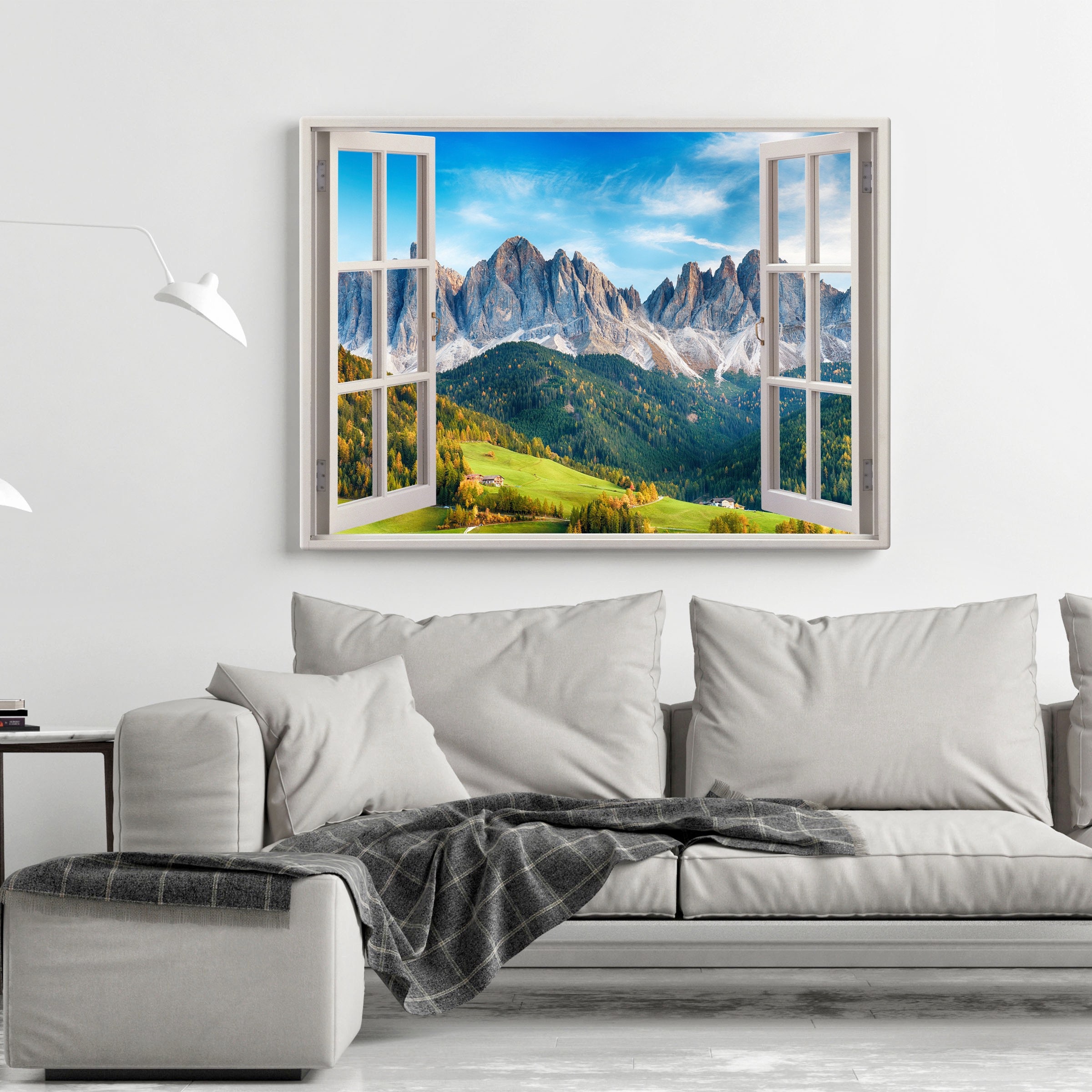 Mountain Window View, Mountain Photo Print, Window Frame Style Modern ...