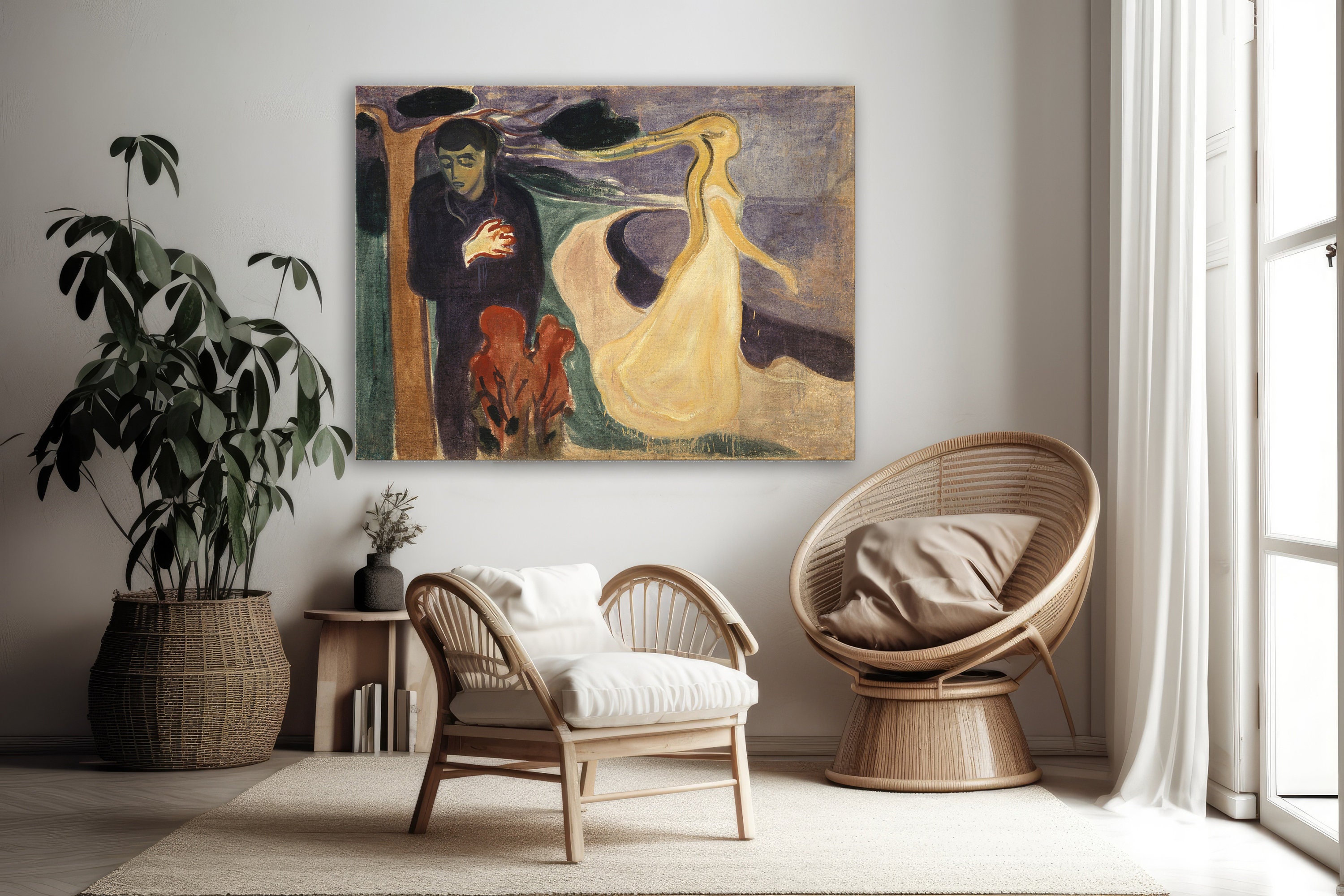 Separation by Edvard Munch, Famous Oil Painting Reproduction, Classic ...