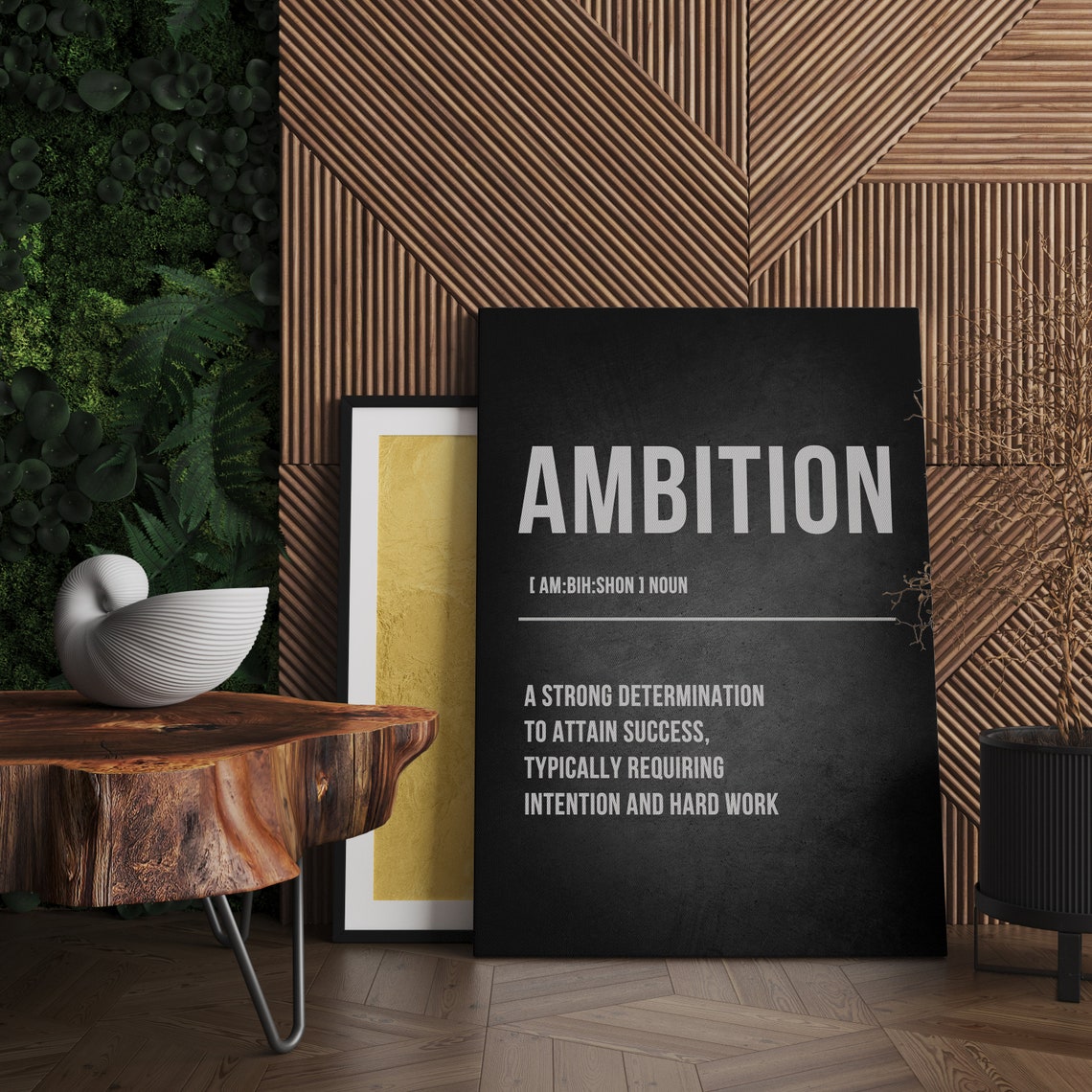 Ambition Definition Print, Gift for Him, Motivational Ambitious Sign ...