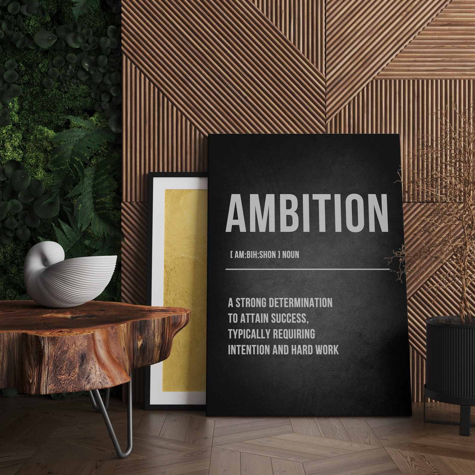 Ambition Definition Print, Gift for Him, Motivational Ambitious Sign ...