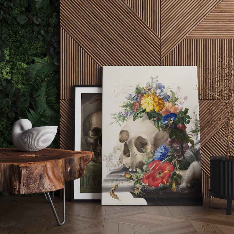 Vanitas Still Life Painting by Herman Henstenburgh Printed on Canvas ...
