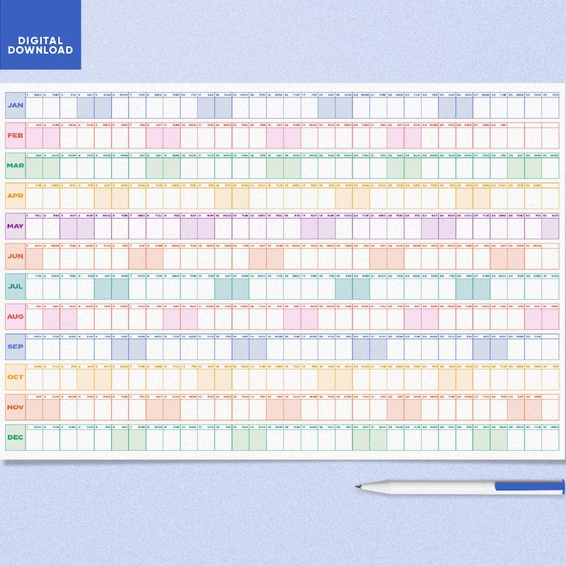 Big Ass Calendar - Etsy