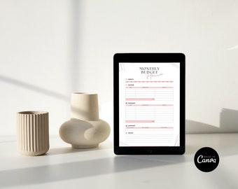 Printable Monthly Budget, Monthly Income & Expense Recorder, Monthly ...