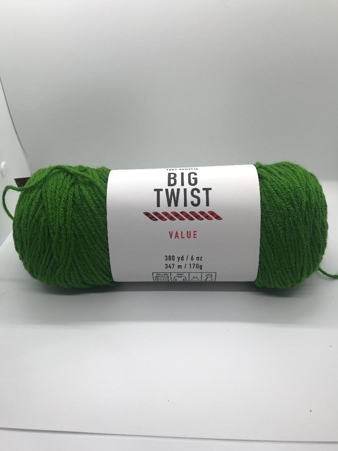 Big Twist Value Yarn Forest Green Acrylic Worsted Weight Yarn Crochet ...