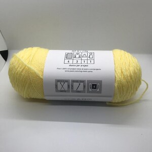 Big Twist Value Yarn Pale Yellow Acrylic Worsted Weight Yarn Crochet ...
