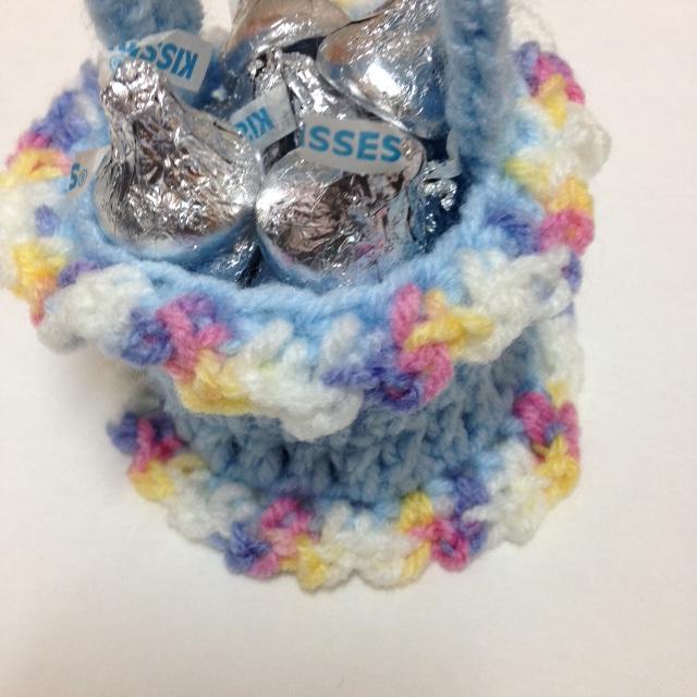 Mini Crochet Basket Pattern Crochet Basket Pattern Crochet Party Favor ...