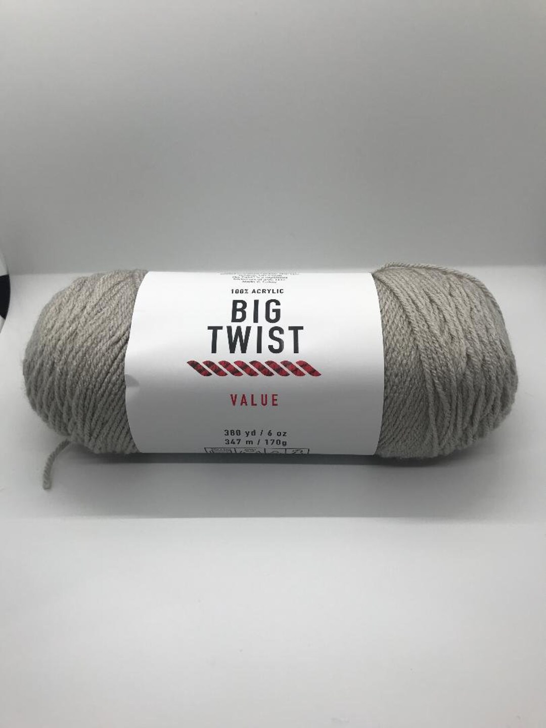 Big Twist Value Yarn- Taupe Acrylic Worsted Weight Yarn- Crochet and ...