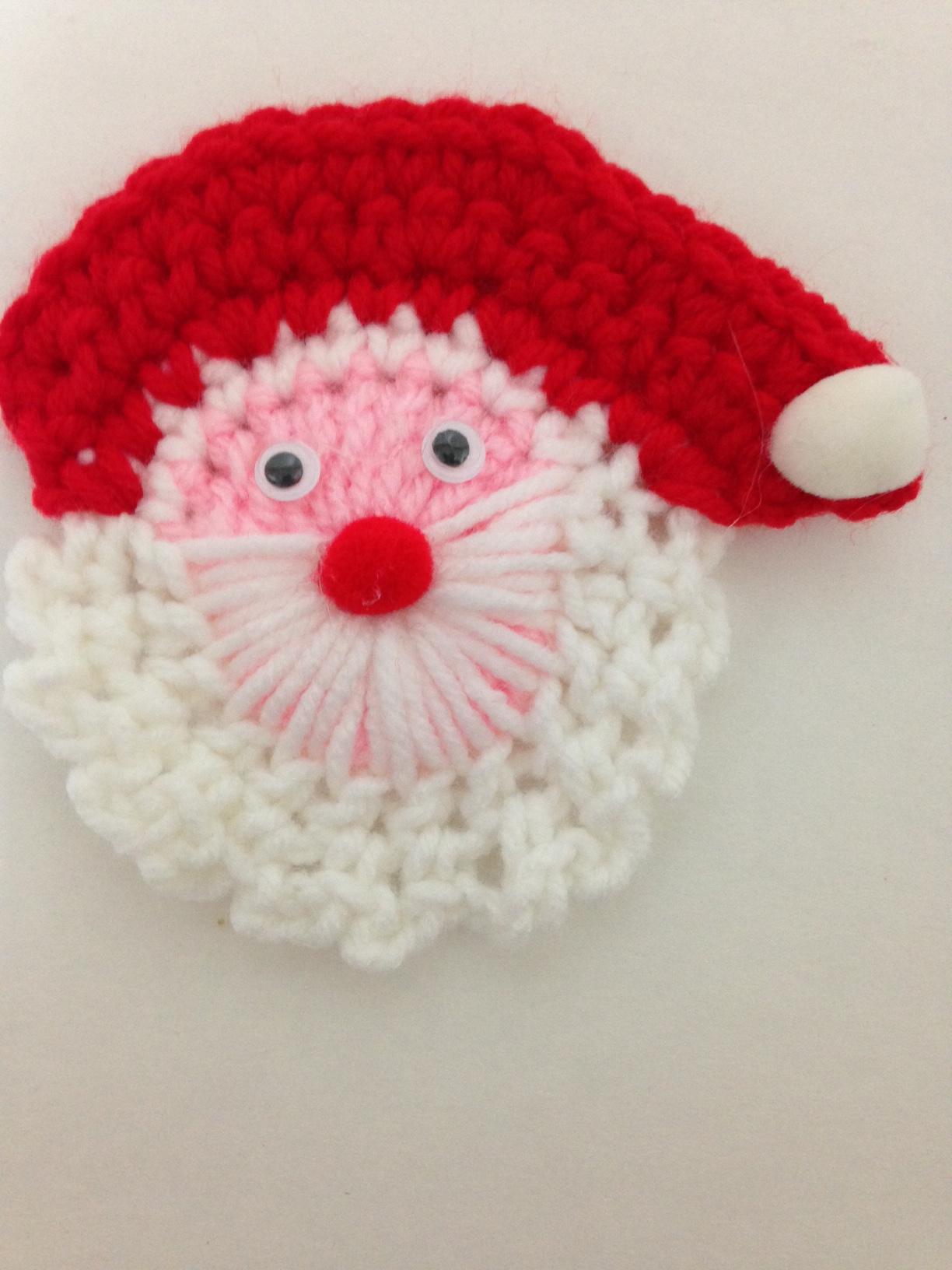 Instant Download Digital Crochet Pattern Santa Lapel Pin Pattern to ...