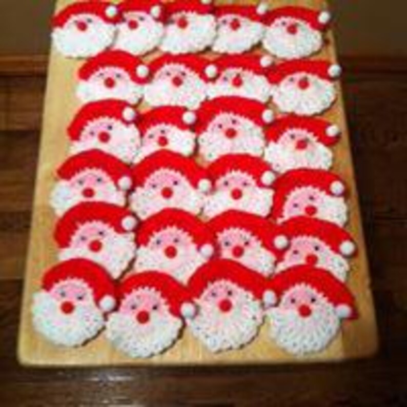 Instant Download Digital Crochet Pattern Santa Lapel Pin Pattern to ...