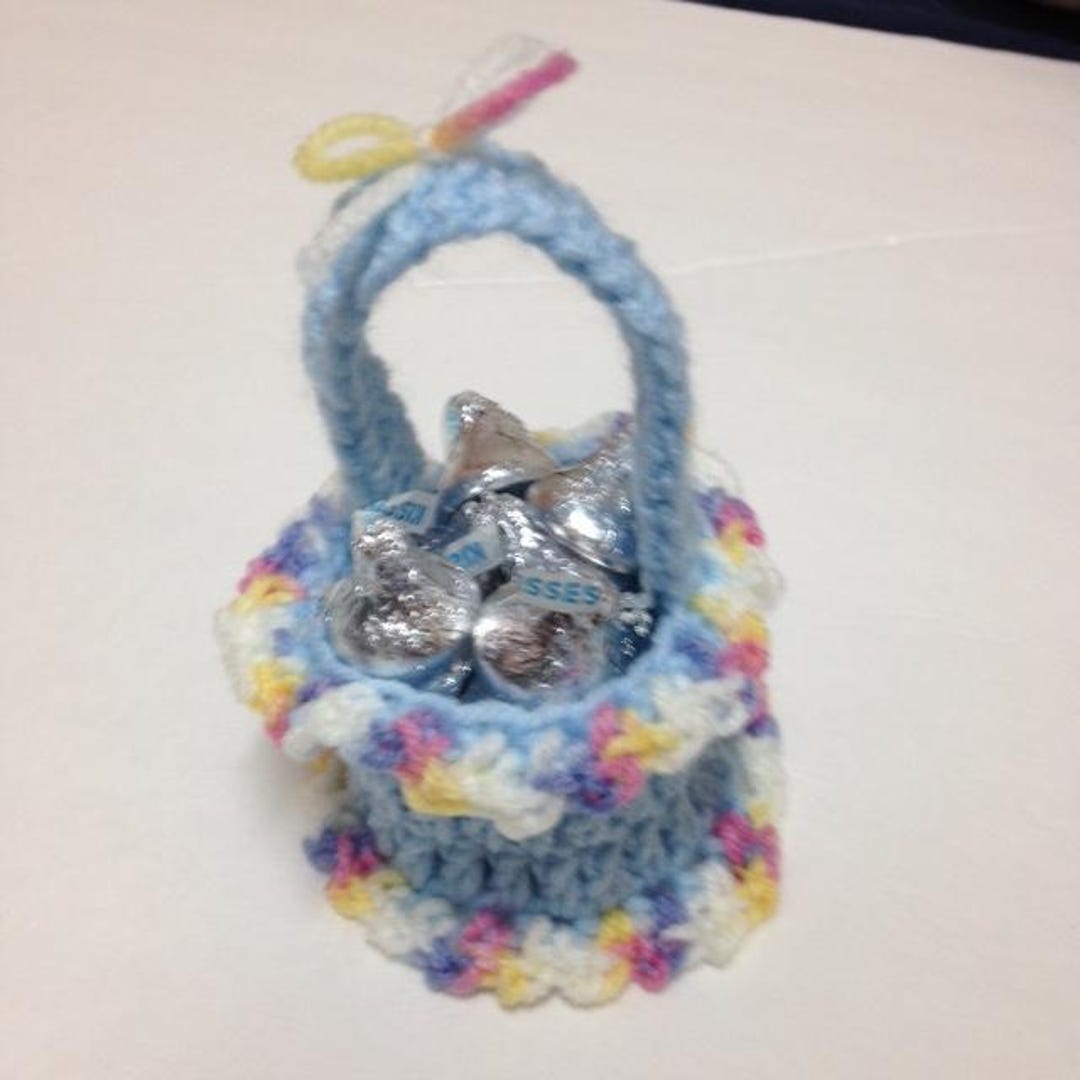 Mini Crochet Basket Pattern- Crochet Basket Pattern- Crochet Party ...