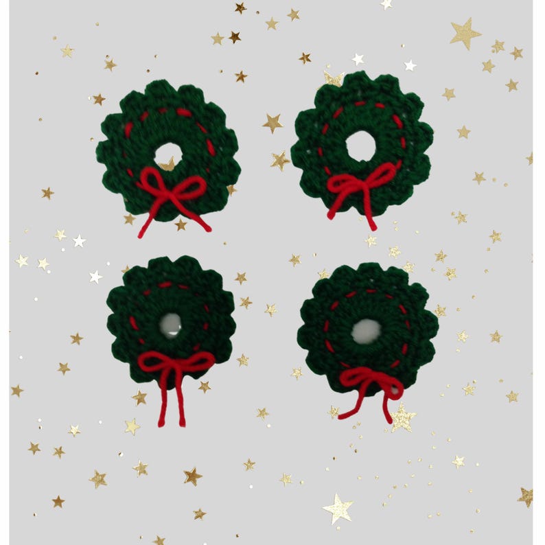 Wreath Lapel Pin Crochet Pattern, PDF Crochet Pattern, Downloadable ...