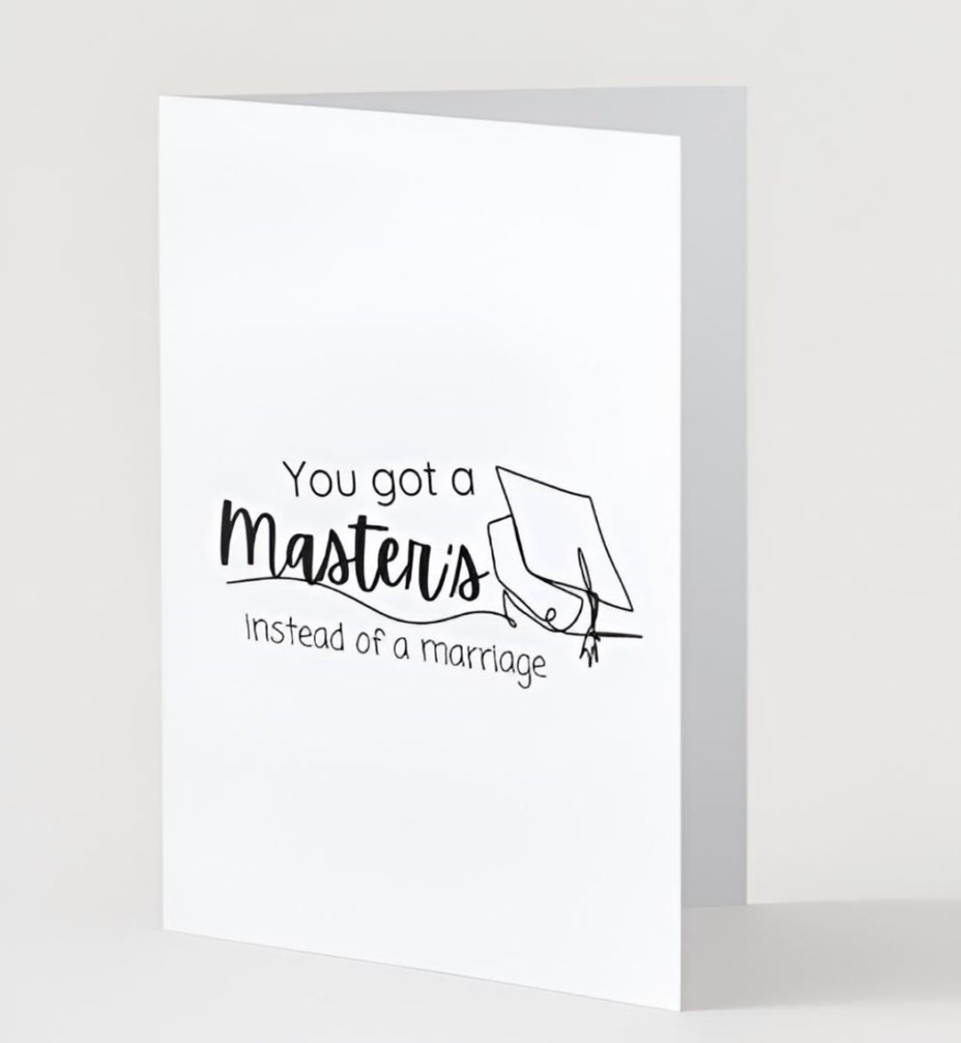 Graduation Card for Master's - Etsy