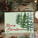 Printable Christmas Card Snowy Christmas Tree Card Snowy Christmas Card ...